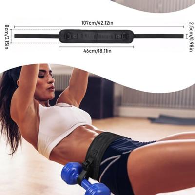 China Wide 2 Inch Adjustable Hip Training Thrust Belt Pad for Dumbbells Custom Print Accepted for sale