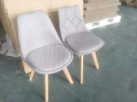 China Cushion With High Density Rebound Foam Beech Leg Chairs for sale