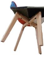 China Cushion With High Density Rebound Foam Beech Leg Chairs for sale