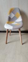 China Smell Free Nordic Dining Chair , Beech Wood And Fabric Dining Chairs for sale
