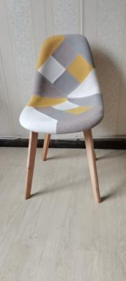 China Smell Free Nordic Dining Chair , Beech Wood And Fabric Dining Chairs for sale