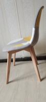 China Smell Free Nordic Dining Chair , Beech Wood And Fabric Dining Chairs for sale
