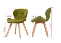 China Slip Resistant Beech Dining Chair , Multi Coloured Fabric Dining Chairs for sale