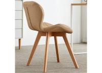 China Hotel Beech Wood Leg Dining Chair No Folded With Non Slip Pad for sale
