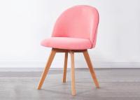 China Ergonomic Beech Wood Dining Chair With Suede Cushion And Backrest for sale