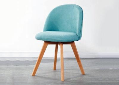 China Fleece Faced Beech Dining Chair , Ergonomic Dining Room Chairs for sale
