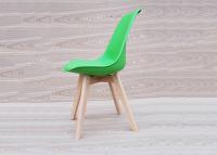 China Ergonomic PU Dining Chair , Black Support Solid Wood Dining Room Chairs for sale