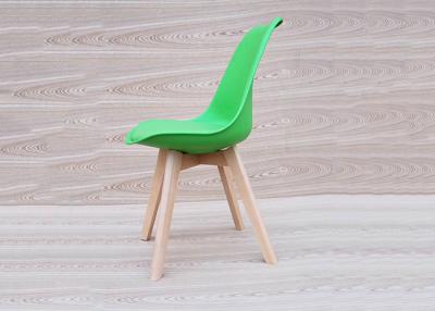 China Ergonomic PU Dining Chair , Black Support Solid Wood Dining Room Chairs for sale
