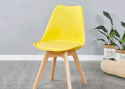 China Oasis Colored PU Dining Chair , Beech Wood Upholstered Dining Chair for sale