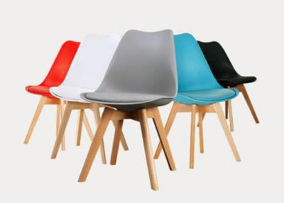 China OEM ODM Wooden Leg Dining Chair Strong Structure With 42cm Leg Width for sale