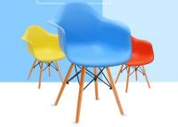 China Mid Century Simple Wooden Dining Chairs With 82cm Seat back height for sale