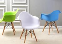 China Carefully Crafted Wooden Leg Dining Chair , Plastic And Wood Dining Chairs for sale