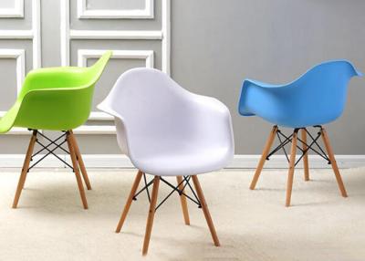 China Carefully Crafted Wooden Leg Dining Chair , Plastic And Wood Dining Chairs for sale