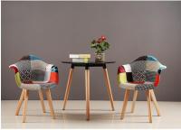 China Fabric Armrest Patchwork Dining Chair for sale