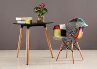China Beech Leg Patchwork Dining Chair for sale