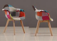 China Simple Colorful Patchwork Dining Room Chairs , Upholstery Dining Chairs for sale