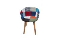 China Wrinkle Resistance Patchwork Dining Chair , Beech Contemporary Dining Chairs Upholstered for sale