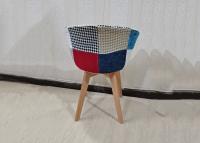 China Upholstered Beech Dining Chair , Patchwork Fabric Dining Chairs With Arms for sale