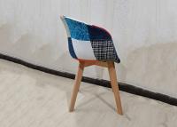 China Solid Wood Patchwork Dining Chair With Super Load Bearing for sale