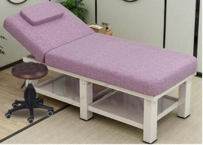 China Wooden Massage Portable Beauty Couch , 60cm High Synthetic Leather Beauty Bed for sale