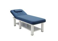 China High Strength Portable Beauty Couch Bed With Bold Metal Frame for sale