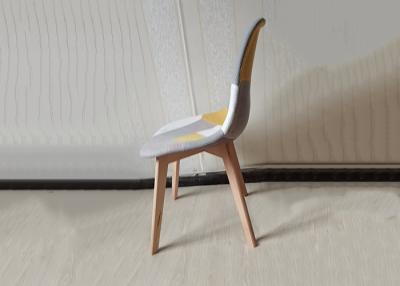 China beech Wire Velvet And Wood Dining Chairs With Backrest Design for sale