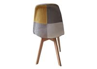 China Ergonomic Nordic Style Dining Chair , Wooden Dining Chairs With Fabric Seats for sale