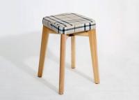 China Minimalist Design Modern Dressing Stool , Waterproof Beech Wood Chair for sale