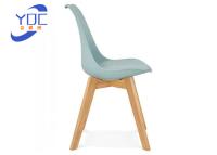 China Luxury Suede Modern Wooden Low Back Tufted Dining Room Chairs for sale