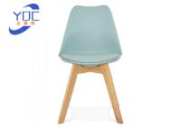China Luxury Suede Modern Wooden Low Back Tufted Dining Room Chairs for sale