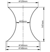 China Spinning Filter Cage Venturi 148x120x147mm for sale