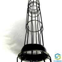 China Enlarged Ring Top Cap Carbon Steel Star Filter Cages for sale