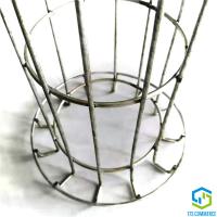China Galvanized Wire 120mm Dust Collector Filter Cage Wire Bent Bottom for sale