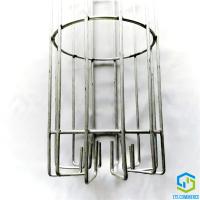 China Galvanized Wire 120mm Dust Collector Filter Cage Wire Bent Bottom for sale