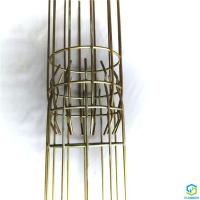 China Zinc Coating Finger Joint Filter Bag Cages And Venturi for sale
