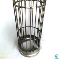 China Crimped Bottom Cap 250mm Stainless Steel Filter Cage for sale