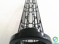 China 8 Ray Star filter Cage Silicon Coating Pleat Cage 120mm Spider Cage Carbon steel Bag House Cage for sale