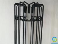 China 144mm 8 Pleat Filter Cage Silicon Coating Mild Steel Star Cage Spider Cage for sale