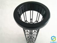 China 144mm 8 Pleat Filter Cage Silicon Coating Mild Steel Star Cage Spider Cage for sale