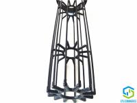China 138mm 12 Pleats Baghouse Filter Cages Silicon Coating for sale