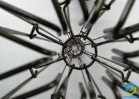 China Stainless Steel 8 Pleat Star Filter Cages 144mm 304SS 316SS for sale