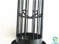 China Explosion Protection 144mm 8 Pleat Star Filter Cages Cataphoresis Coating for sale