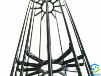 China Blast Protection 12 Ray Star filter Cages 120mm Cataphoresis Coating for sale