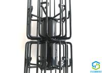 China 144mm Two Sections 8 Pleat Filter Cage Silicon Coating Mild Steel Bayonet Joint for sale