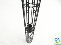 China 144mm Two Sections 8 Pleat Filter Cage Silicon Coating Mild Steel Bayonet Joint for sale