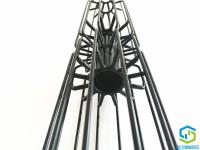 China Two Pieces Star Filter Cage Twist Joint Silicon Coating Pleat Cage 110mm Spider Cage Mild Steel Dust Collector Cage for sale