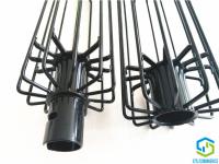 China Two Pieces Star Filter Cage Twist Joint Silicon Coating Pleat Cage 110mm Spider Cage Mild Steel Dust Collector Cage for sale