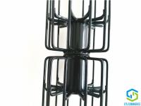 China Two Sections Global Joint Star Cage Silicon Coating 12 Pleat Cage 120mm Spider Cage Carbon Steel Bag House Cage for sale