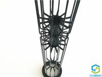 China Two Sections Global Joint Star Cage Silicon Coating 12 Pleat Cage 120mm Spider Cage Carbon Steel Bag House Cage for sale