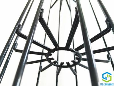 China Double Wire Spider Star Filter Cage Silicon Coating Pleat Cage 120mm Spider Cage Carbon Steel Bag House Cage for sale
